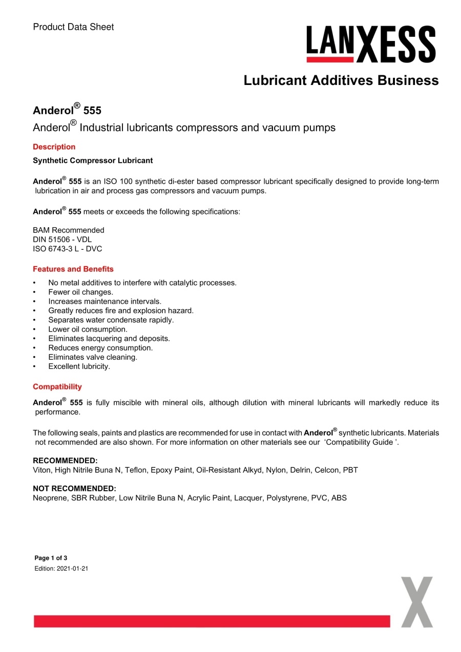 Thông tin kỹ thuật | Greenlube